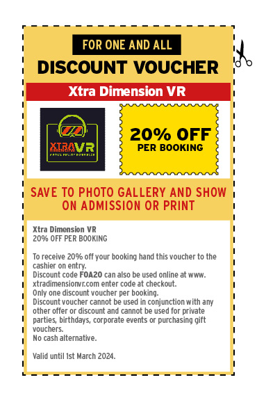 FOR ONE AND ALL - DISCOUNT VOUCHERS